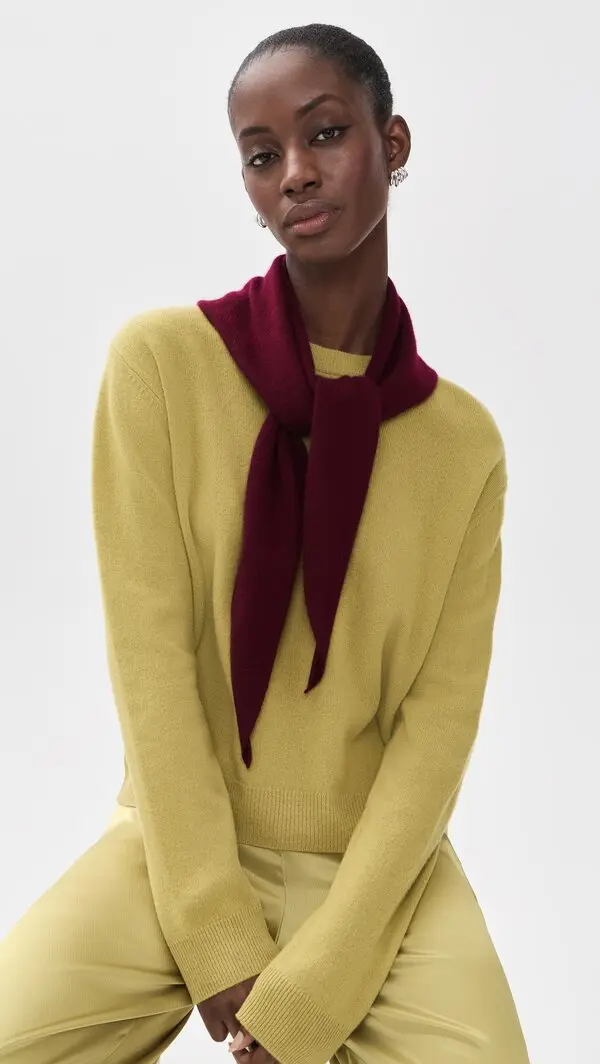 LISA YANG Florianne Cashmere Scarf - Deep Plum