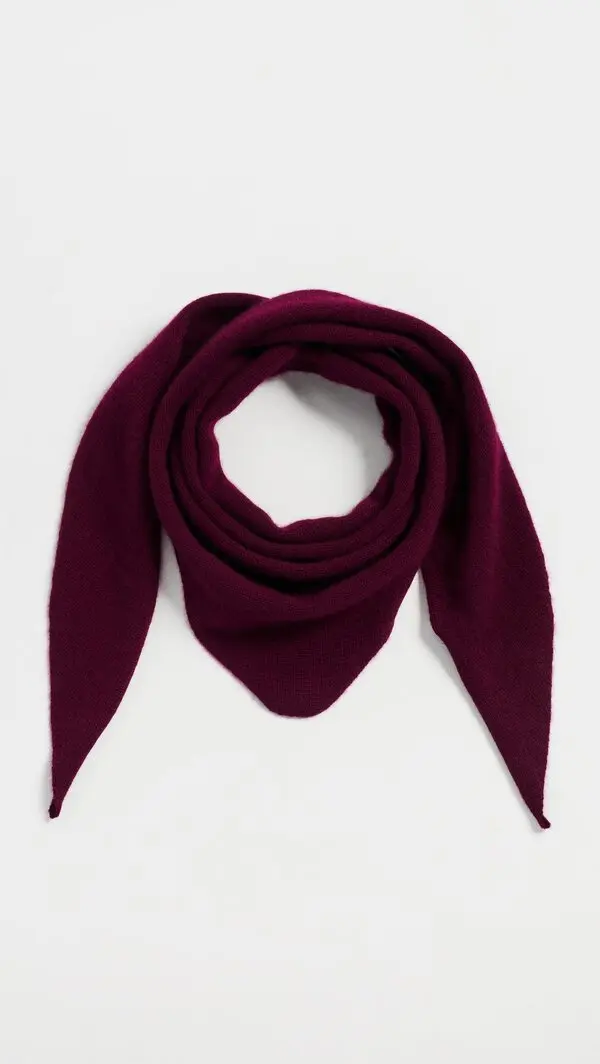 LISA YANG Florianne Cashmere Scarf - Deep Plum