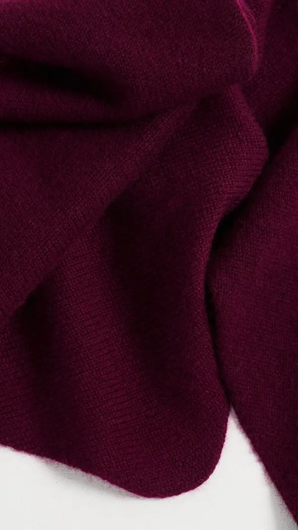 LISA YANG Florianne Cashmere Scarf - Deep Plum