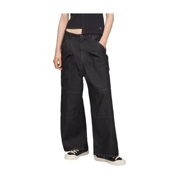 Adidas X Y-3 Denim Straight Leg Pants Asia Sizing