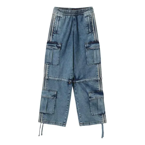 Adidas Mid-rise 2-in-1 Denim Pants - Worn Blue Denim