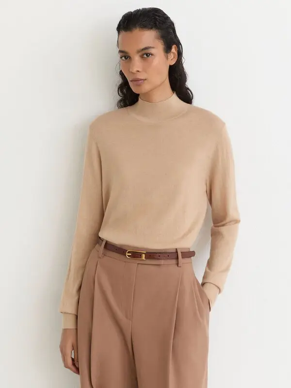 REISS Rina Ultra-soft Merino Wool High-neck Jumper