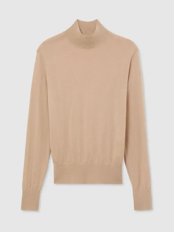 REISS Rina Ultra-soft Merino Wool High-neck Jumper
