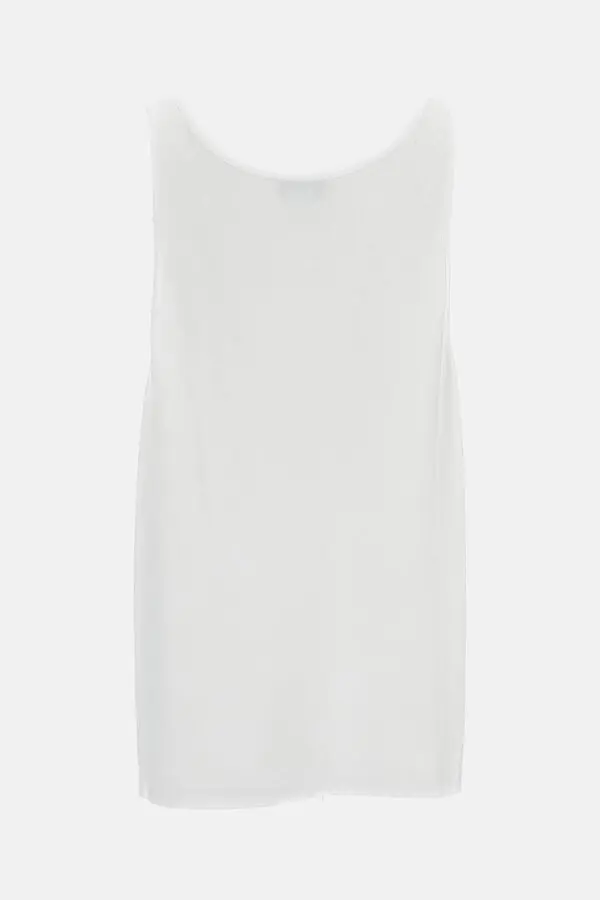 Stella McCartney My Dad Is A Rock Star" Sleeveless Top - Bianco