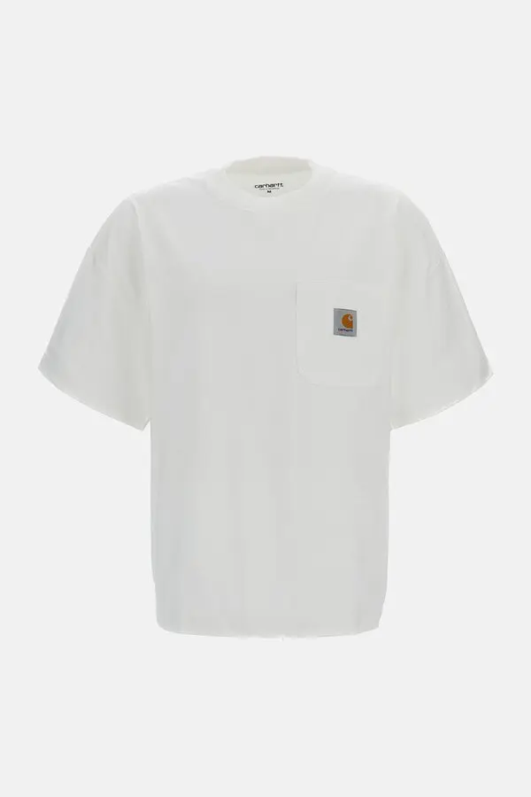 Carhartt Work In Progress Maglietta Work Pocket - White