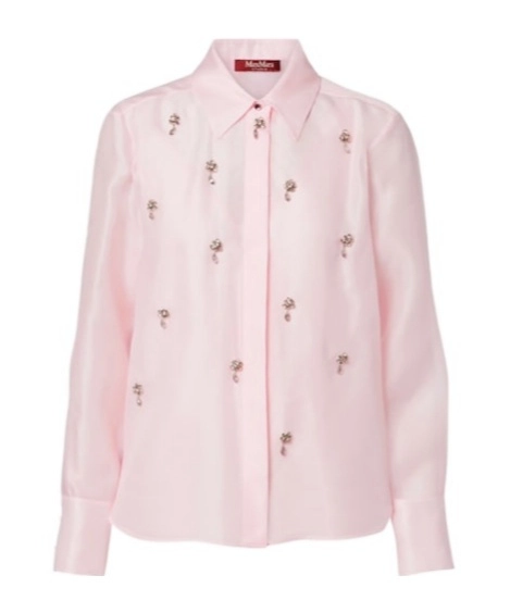 Max Mara Silk Long-sleeved Shirt