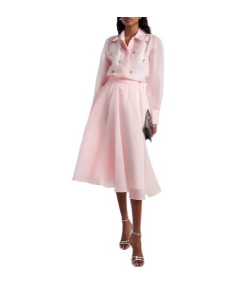 Max Mara Silk Long-sleeved Shirt