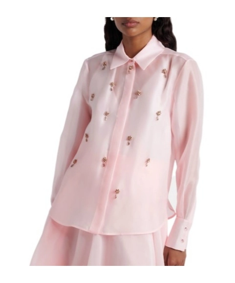 Max Mara Silk Long-sleeved Shirt