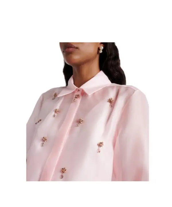 Max Mara Silk Long-sleeved Shirt