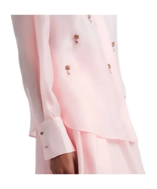 Max Mara Silk Long-sleeved Shirt