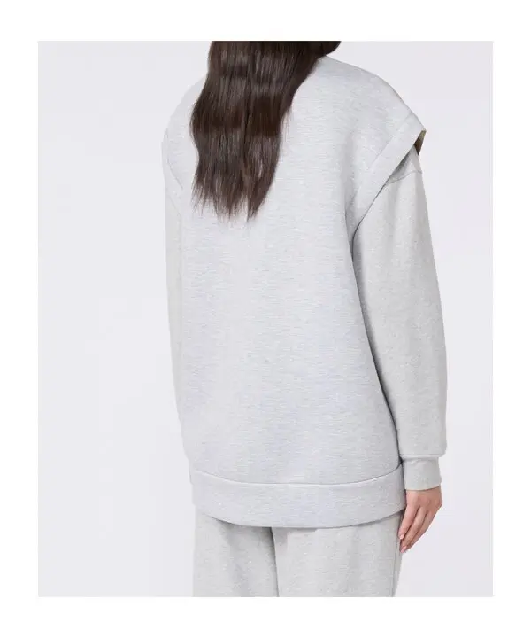 Max Mara Water-repellent Canvas And Scuba Gilet