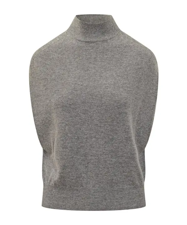 SEMICOUTURE Verity Mock-neck Knitted Top