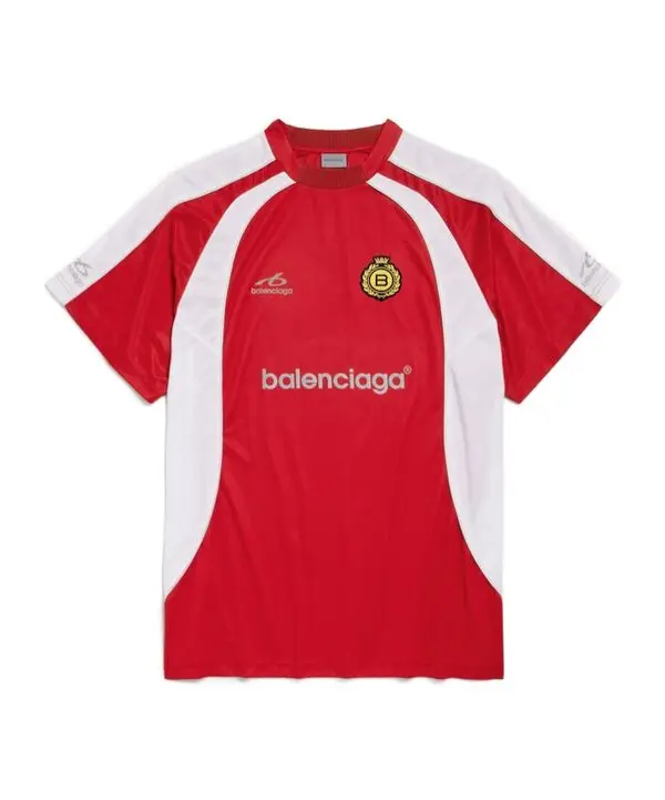Balenciaga Soccer Oversized T-shirt - Red