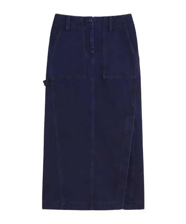 Max Mara Denim Midi Skirt