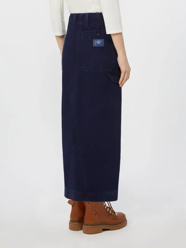 Max Mara Denim Midi Skirt