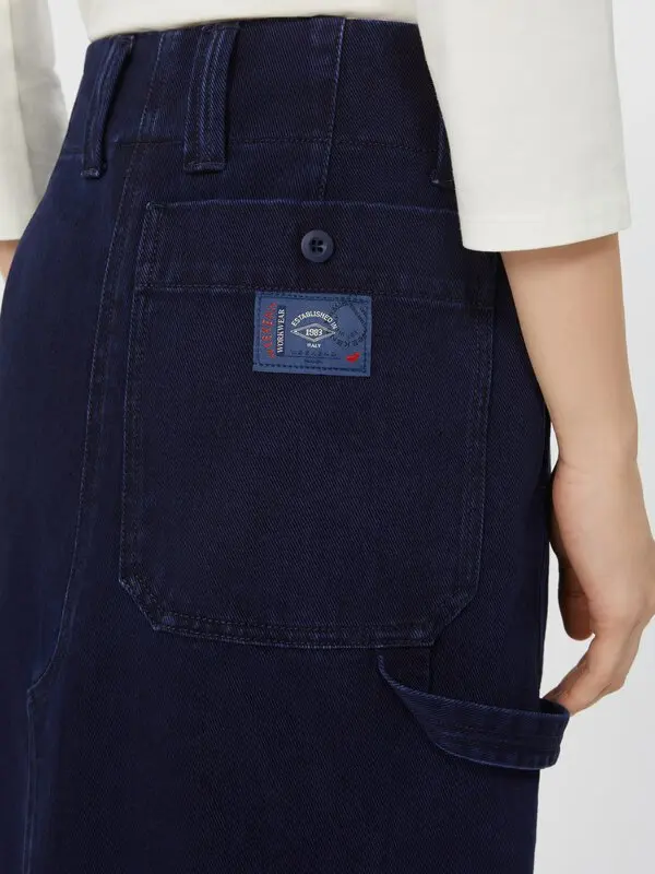 Max Mara Denim Midi Skirt