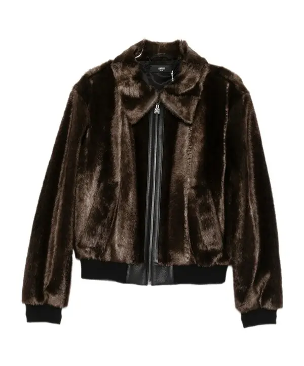 Amiri Long Sleeve Fur Jacket