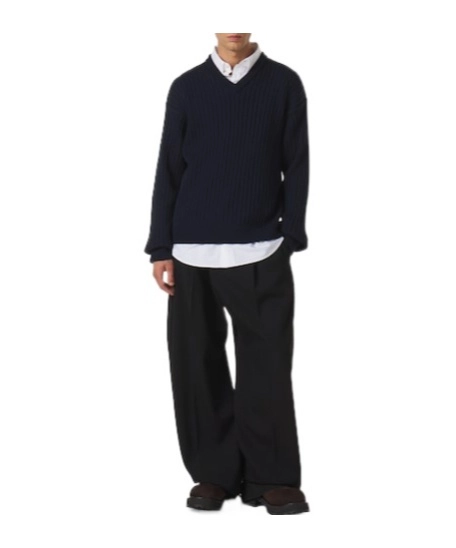 Balenciaga Layered Ribbed-knit Cotton Sweater