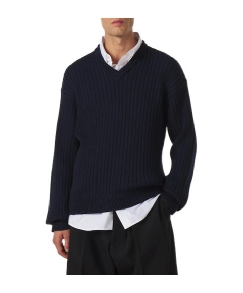 Balenciaga Layered Ribbed-knit Cotton Sweater