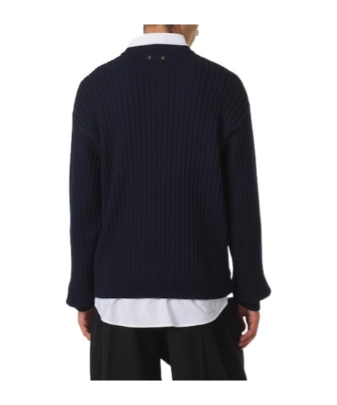 Balenciaga Layered Ribbed-knit Cotton Sweater