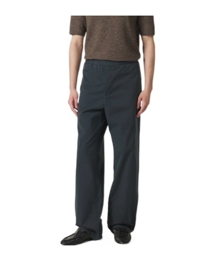 THE ROW Cotton Straight Leg Trousers