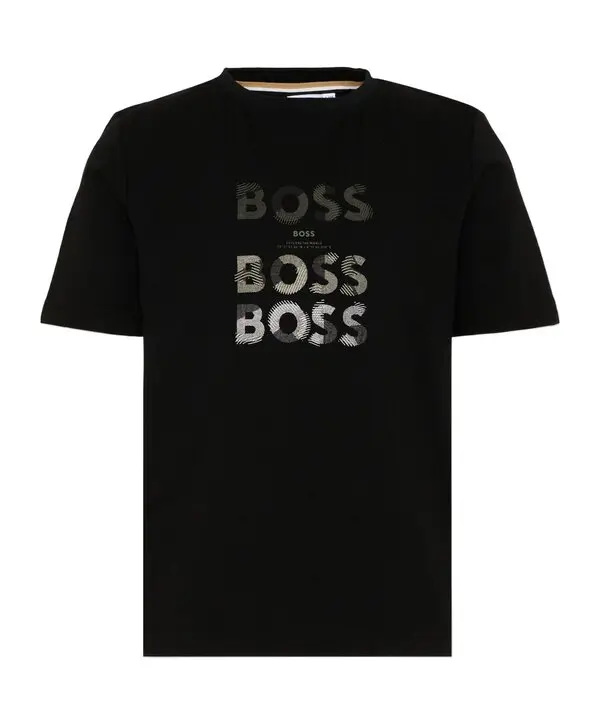 Hugo Boss Logo-print Short-sleeve T-shirt - Black