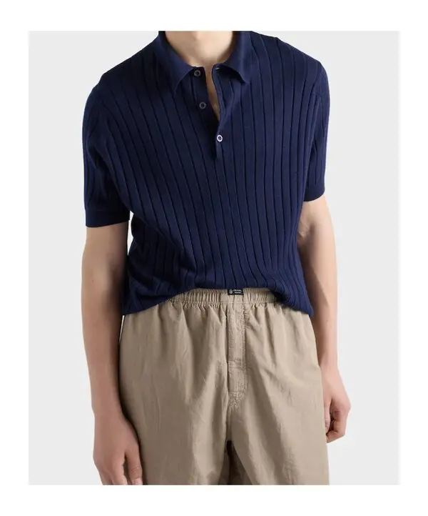 Prada Cashmere And Silk Polo Shirt
