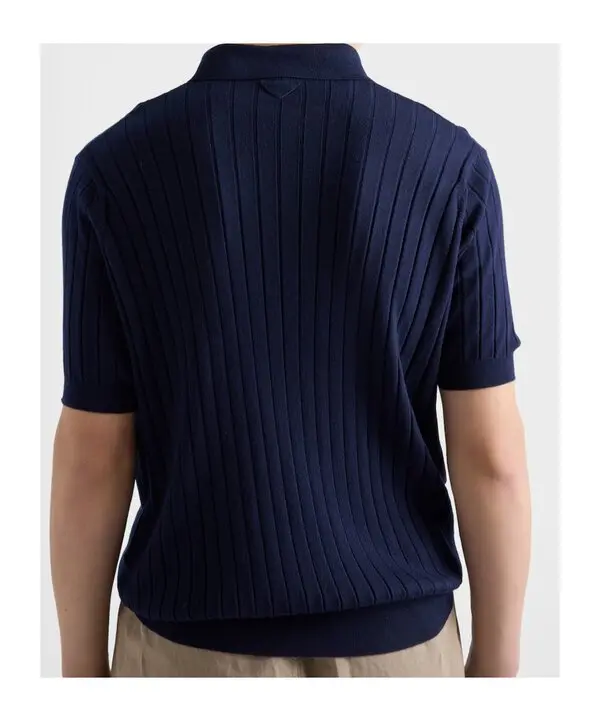 Prada Cashmere And Silk Polo Shirt
