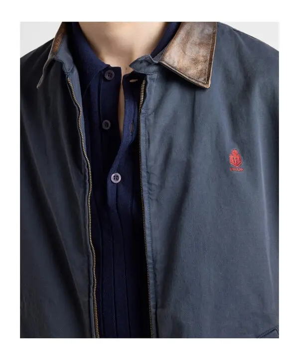 Prada Cashmere And Silk Polo Shirt