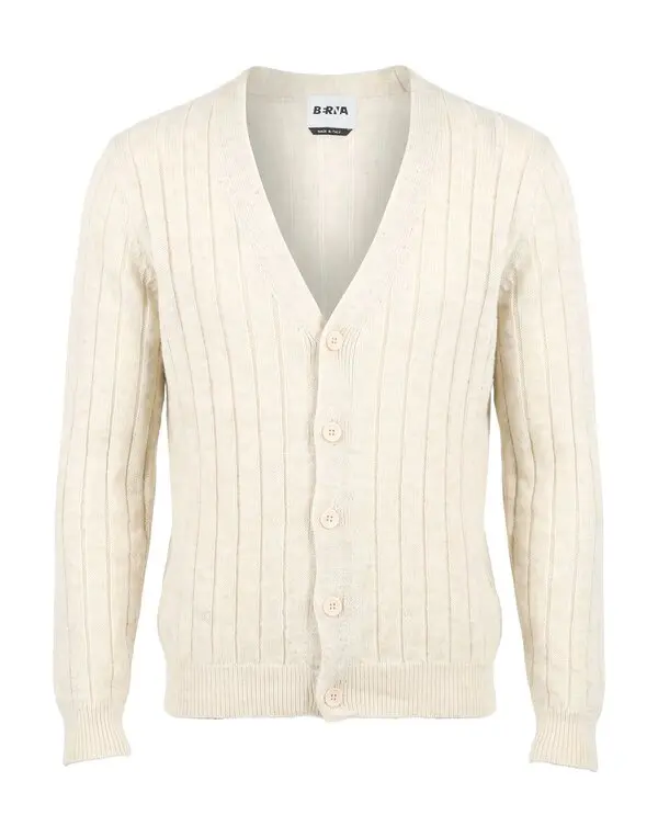 BERNA Cardigan Ivory Size Cotton, Viscose, Linen - White