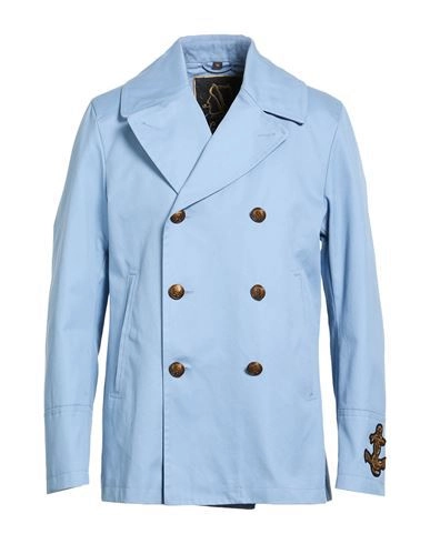 SEALUP Overcoat & Trench Coat Light Size Cotton - Blue