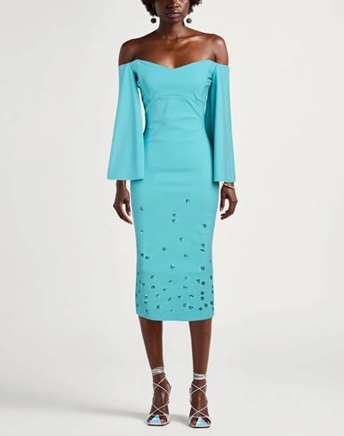 Chiara Boni La Petite Robe Midi Dress Turquoise Size Polyamide, Elastane