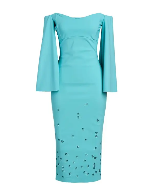 Chiara Boni La Petite Robe Midi Dress Turquoise Size Polyamide, Elastane