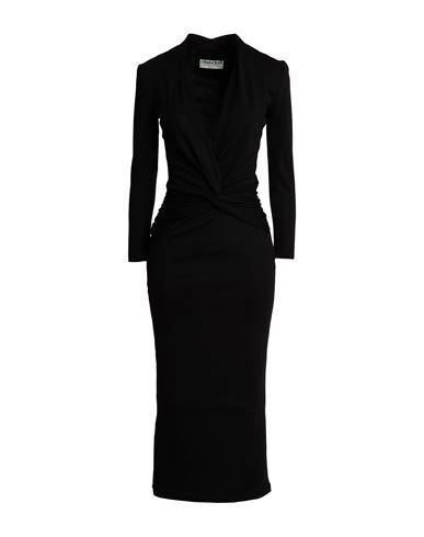 Chiara Boni La Petite Robe Midi Dress Size Virgin Wool, Viscose, Polyamide - Black