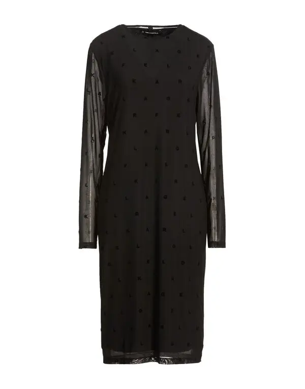 Karl Lagerfeld Midi Dress Size Polyester, Elastane