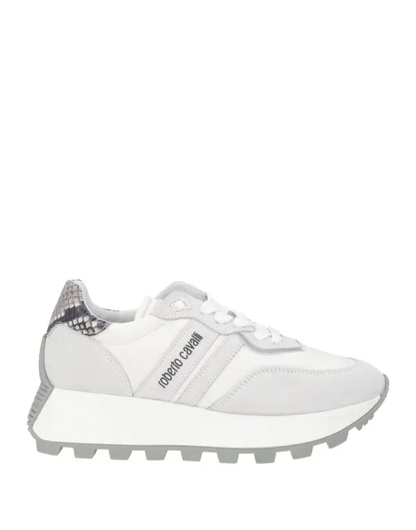 Roberto Cavalli Leather And Textile Sneakers