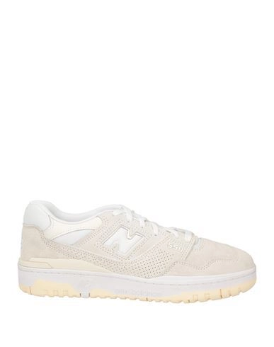 NEW BALANCE Sneakers Ivory Size Leather, Textile Fibers - White