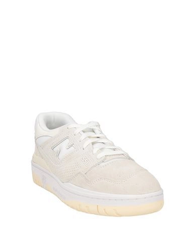 NEW BALANCE Sneakers Ivory Size Leather, Textile Fibers