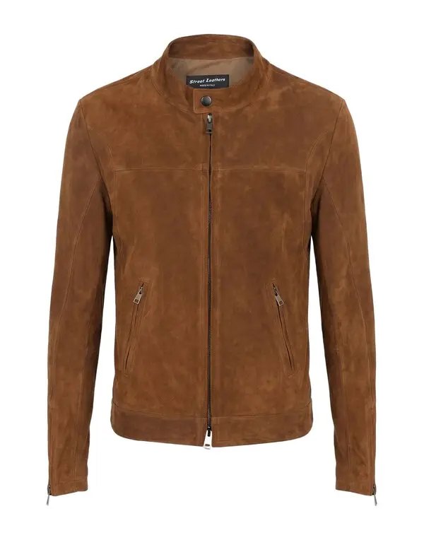 STREET LEATHERS Jacket Camel Size Leather