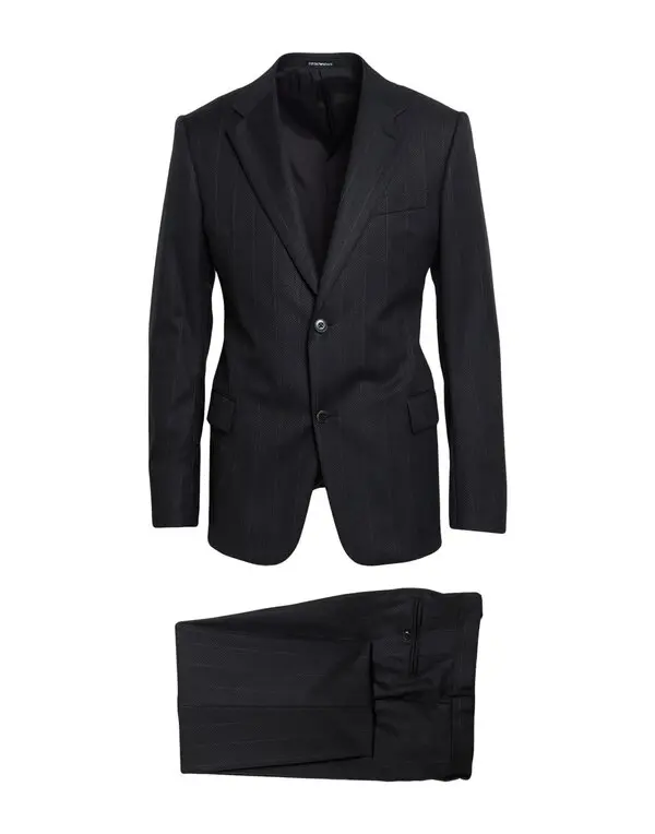 Emporio Armani Suit Charcoal Size Virgin Wool
