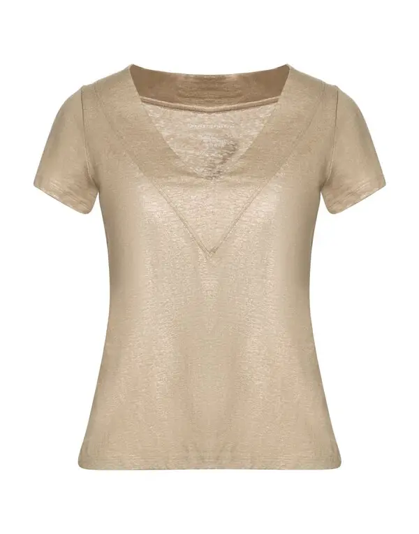 Majestic Filatures Linen Elastane T-shirt - Gold