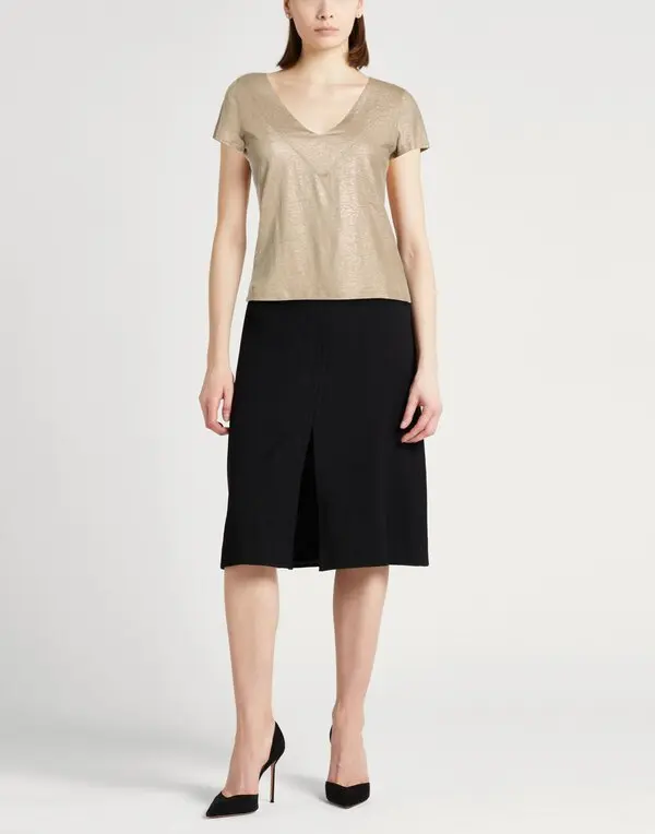 Majestic Filatures Linen Elastane T-shirt - Gold
