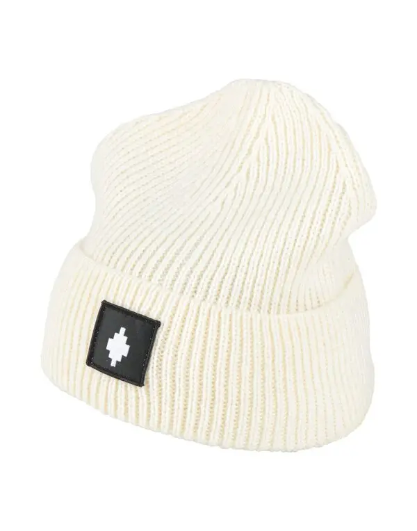 MARCELO BURLON COUNTY OF MILAN Hat Ivory Size Wool, Acrylic