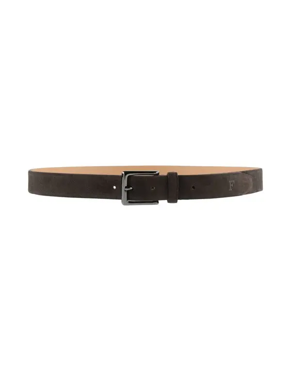 Façonnable Belt Chocolate Size Cow Leather