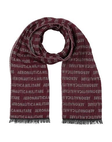 AERONAUTICA MILITARE Scarf Garnet Wool, Modal, Polyamide - Red