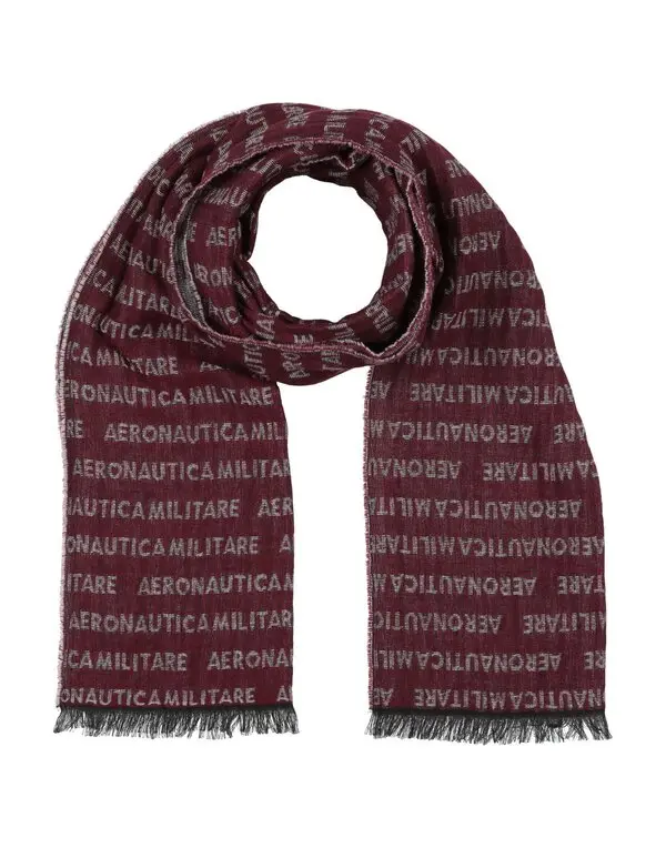 AERONAUTICA MILITARE Scarf Garnet Wool, Modal, Polyamide
