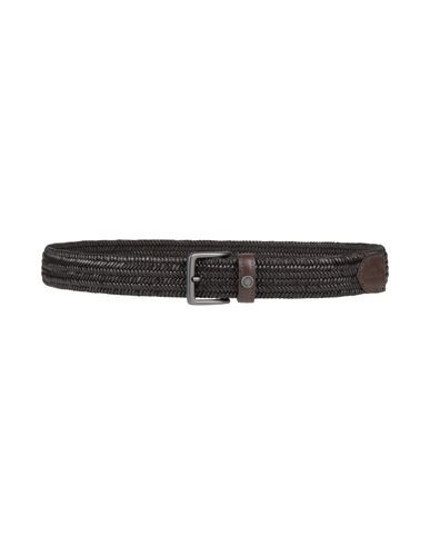 Paul & Shark Woven Leather Belt - Brown