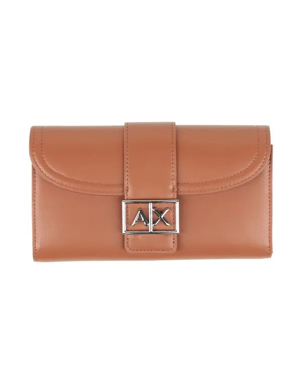 Armani Exchange Wallet Tan Polyester - Brown