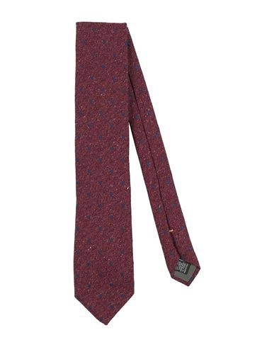 Canali Ties & Bow Ties Garnet Silk, Virgin Wool