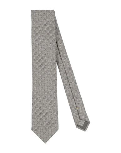 Canali Ties & Bow Ties Taupe Wool, Silk - Grey